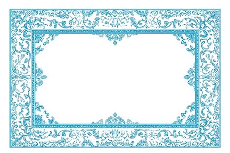 Empty Rectangular Frame With Islamic Pattern Premium Ai Generated Vector