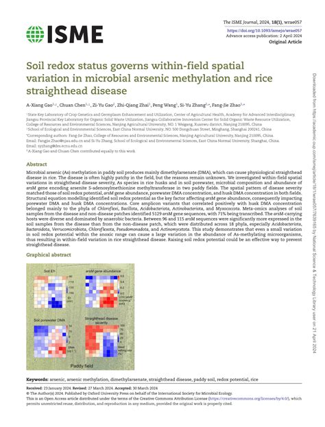 PDF Soil Redox Status Governs Within Field Spatial Variation In