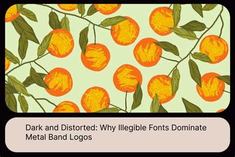 Dark And Distorted Why Illegible Fonts Dominate Metal Band Logos Longhorn Array Database