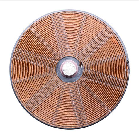 Plan Rapproché Déléments Den Cuivre Dappareil De Chauffage Dinduction Image Stock Image Du