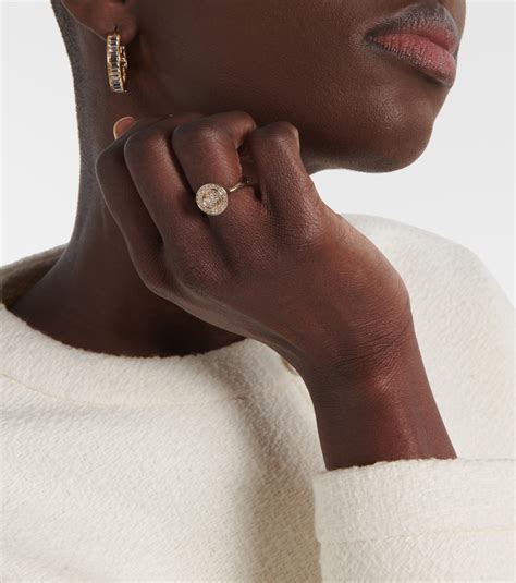 Gucci Blondie Crystal Embellished Ring In Gold Gucci Mytheresa