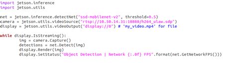 Unable To Stream Rtsp Camera Stream For Detectnet Camera To Apply
