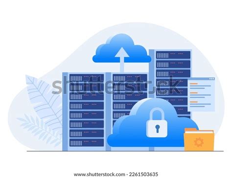 Data Server Web Concept Storage Technology Stock Vector Royalty Free 2261503635 Shutterstock