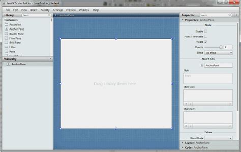 Getting Started With Javafx Scene Builder 11 Create The Fxml File And The Base Panes Javafx