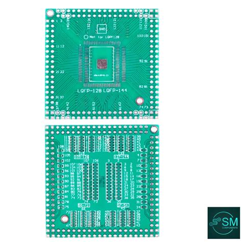 2pcs lqfp 128 lqfp 144 fr 4 pcb converter board smd to dip adapter bre