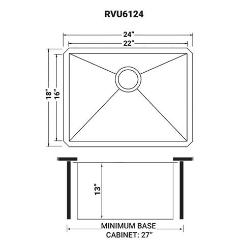 Utility Typical Dimensions Amgood 24 In X 23 5 In Stainless Steel