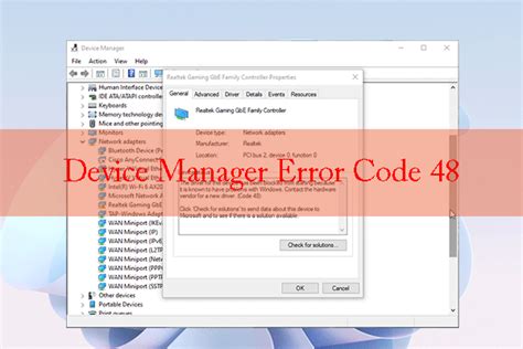 3 Ways To Fix The Device Manager Error Code 48