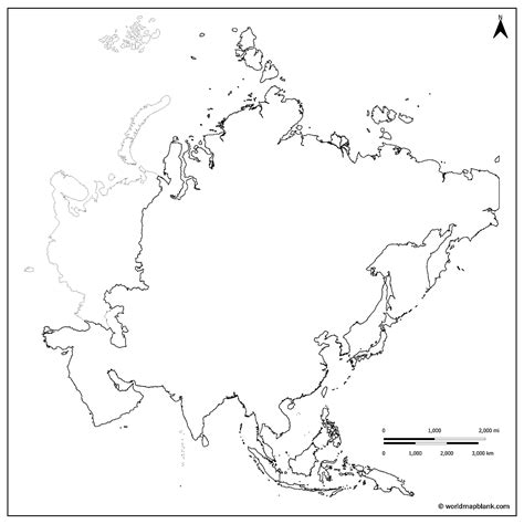 Printable Blank Map Of Asia For Free Download Image Pdf Printable Asia