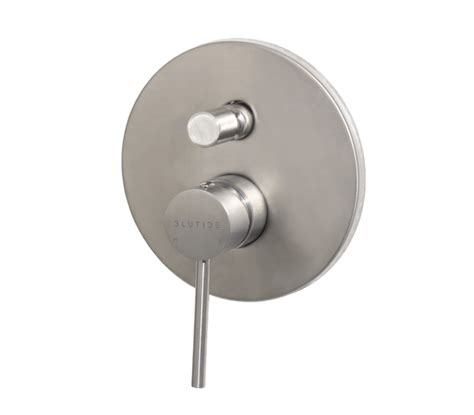 Concealed Diverter Mixer Tap Neo Brushed Stainless Steel Blutide