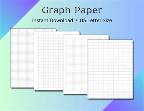Printable Graph Paper With 2 Different Grid Sizes And 2 Different Graph