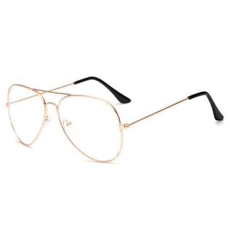 Classic Alloy Gold Frame Glasses Women Men Retro O Vicedeal
