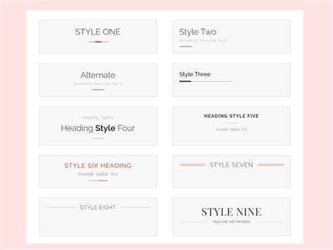 15 Css Heading Styles Examples — Codehim