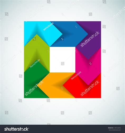 Colorful Process Chart Module Vector Illustration Stock Vector Royalty Free