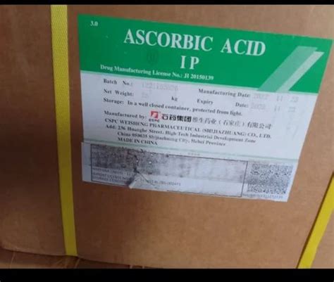 Vitamin C Plain Ascorbic Acid Powder Grade Standard Ip At Rs 380kg