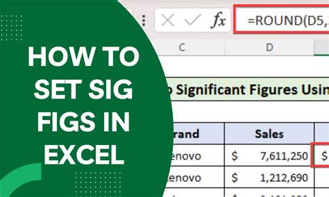 How To Set Sig Figs In Excel Earn And Excel