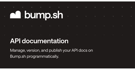 Structure Change Bump Sh API Documentation