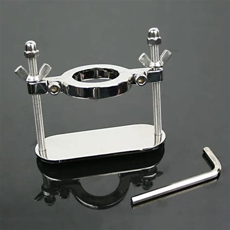 Stainless Steel Scrotum Stretcher Metal Cock Ring Penis Ring Crotum