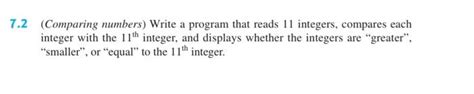 Solved Comparing Numbers Write A Program That Reads Chegg