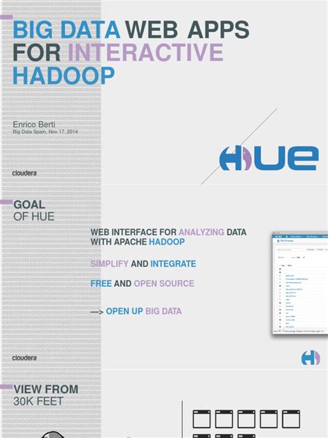 Apache Hue Cloudera Pdf Apache Hadoop Web Application