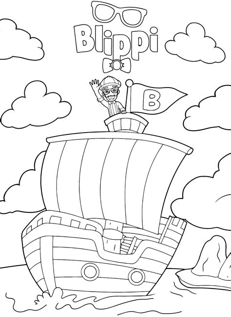 Dibujos Para Colorear De Blippi Y Sus Aventuras