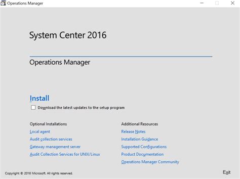 Scom 2016 Server Installation On Windows Server 2016 Why Azure