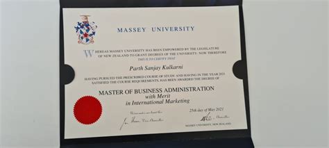 parth kulkarni on linkedin internships mba masseyuniversity