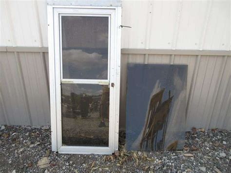 Aluminum Camper Door With Plexiglass Windows And Extra Plexiglass