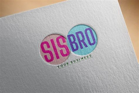 Sis Bro Logo Design Masterbundles