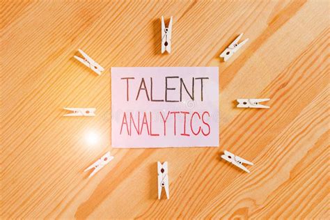 Handwriting Text Talent Analytics Concept Meaning Data Mining And Business Analytics Technique
