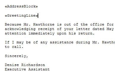 Mail Merge Letters With The Greatest Of Ease SOHOLogics