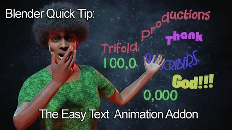 blender quick tip the easy text animation addon youtube