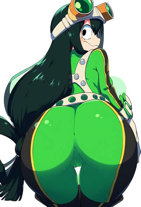 Rule 34 Ai Generated Ass Focus Big Ass Big Breasts Frog Girl Green Eyes Green Hair Hero Outfit