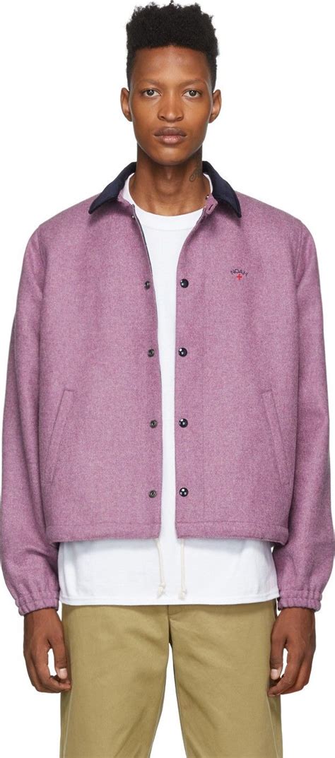 Noah Noah Pink Wool Campus Jacket Grailed
