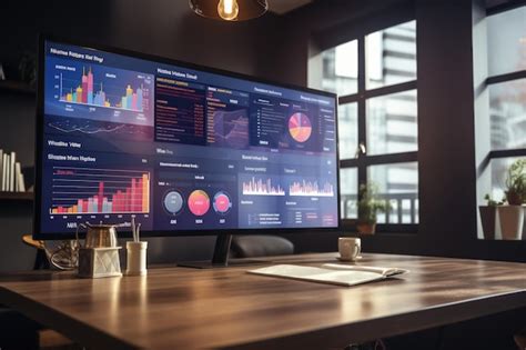 Premium Ai Image Economic And Financial Graphs With Glowing Lines And