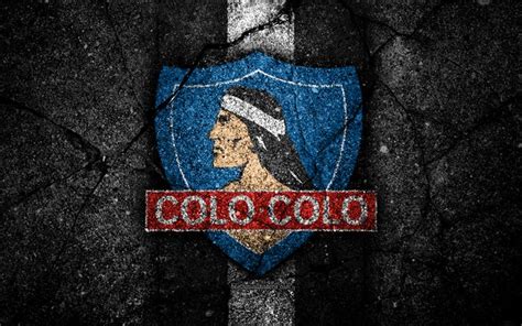 Download Wallpapers 4k Colo Colo Fc Emblem Chilean Primera Division