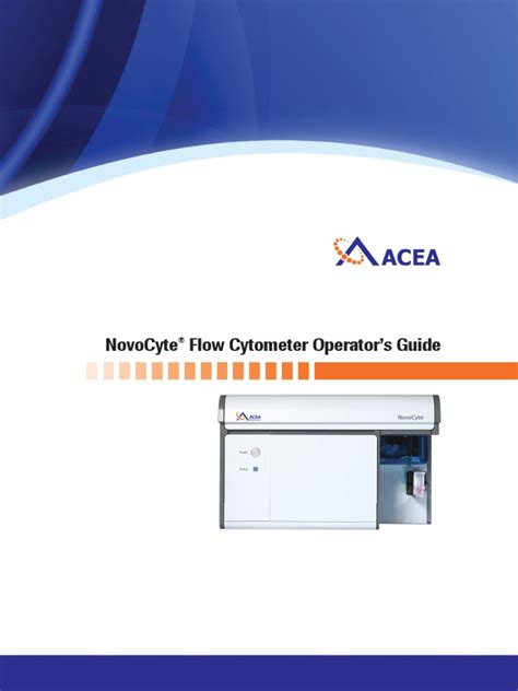 Novocyte Flow Cytometer Operators Guide Pdf Flow Cytometry Laser