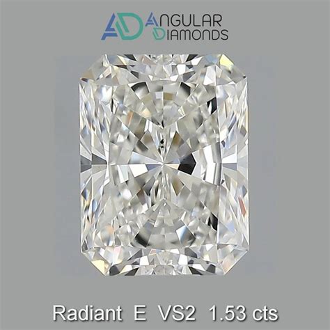 Radiant E Vs2 153 Carat Igi Cvd Hpht Lab Grown Created Diamonds Size