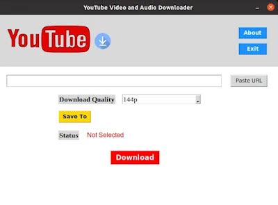 A GUI YouTube Video Downloader using Python Tkinter