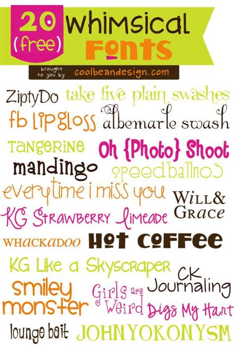 20 Free Whimsical Fonts Brought To You By