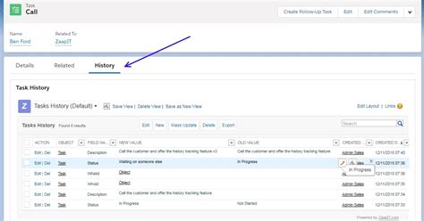 data management for pros in salesforce track field history for tasks