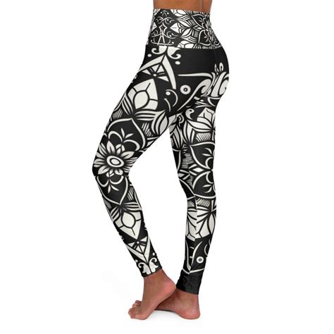 Mandala Leggings Boho Yoga Pants High Waisted Leggings Festival