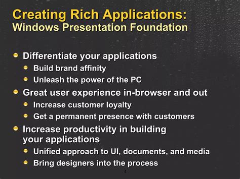 windows presentation foundation the opportunity for wpf applications
