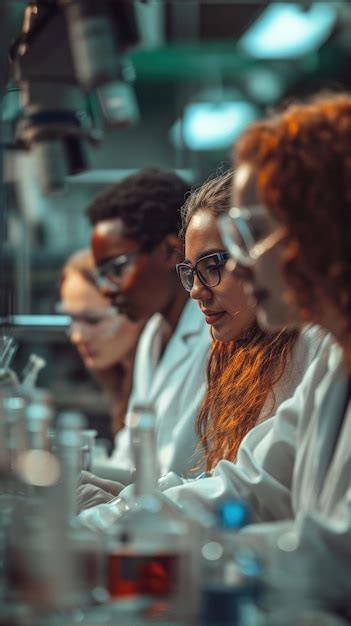 Premium Photo A Diverse Team Of Scientists Engaged In Collaborative Research