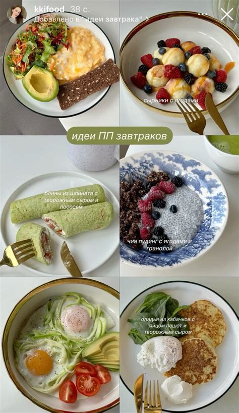 Идеи ПП завтраков Еда Здоровое питание Рецепты здорового питания