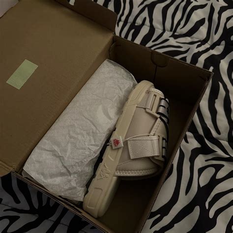 Kappa Slides Tan Color Never Worn Still Have Depop