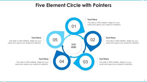 Five Element Circles Powerpoint Ppt Template Bundles Presentation