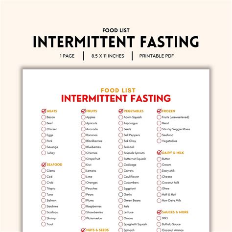 Intermittent Fasting Intermittent Fasting Guide Food List Foods To