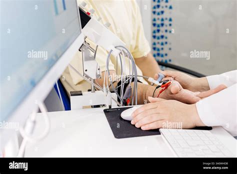 Electromyography For Testing Patient Nerve Activity A Modern Medical Test To Detect Nerve And