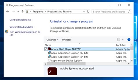 how to uninstall and disable flash in every web browser
