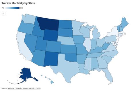 Map Shows Which States Have The Highest Suicide Rates Newsweek